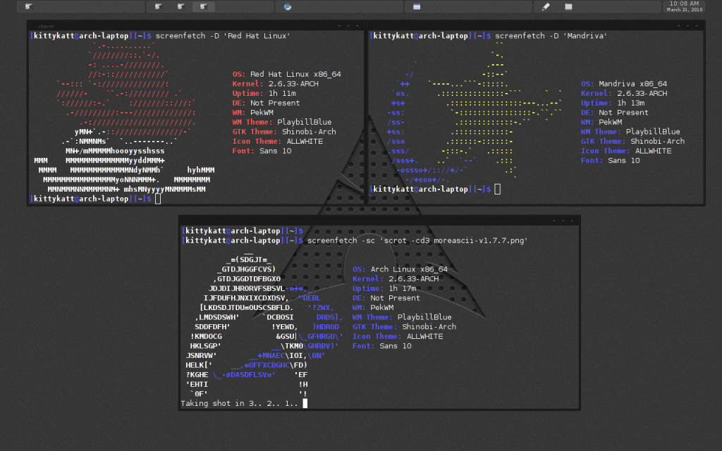 ScreenFetch, información del sistema en modo ASCII - MuyLinux